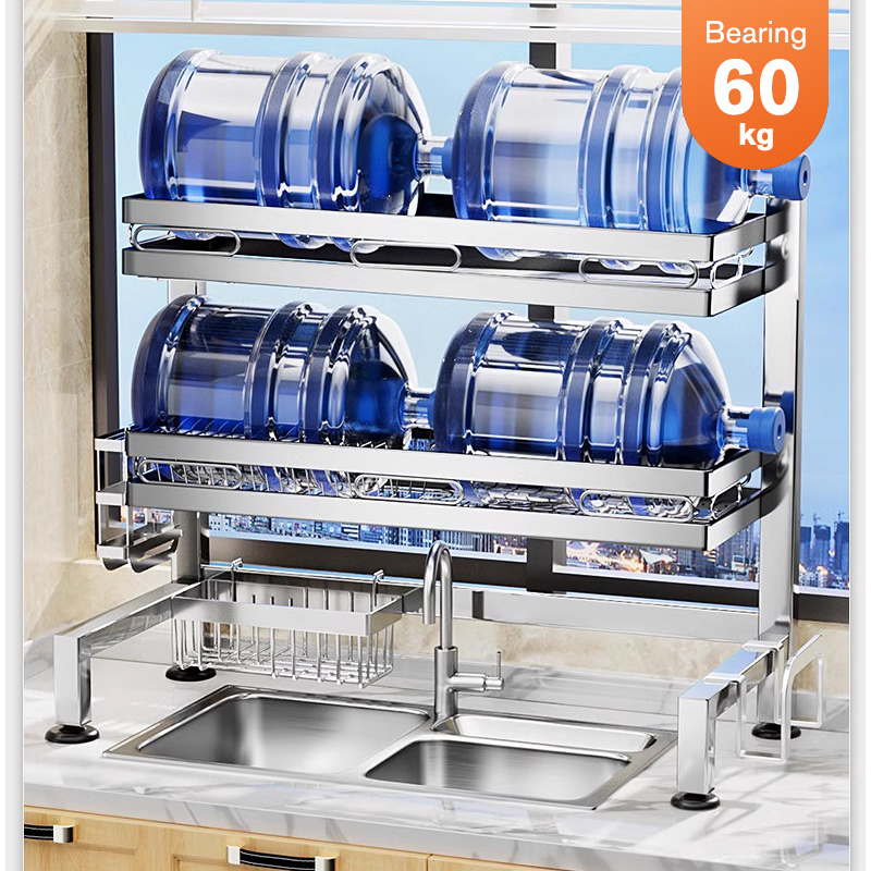 SimpleJoy 304 Over Sink Dish Rack Stainless Steel Sink Rack Dish Rack ...