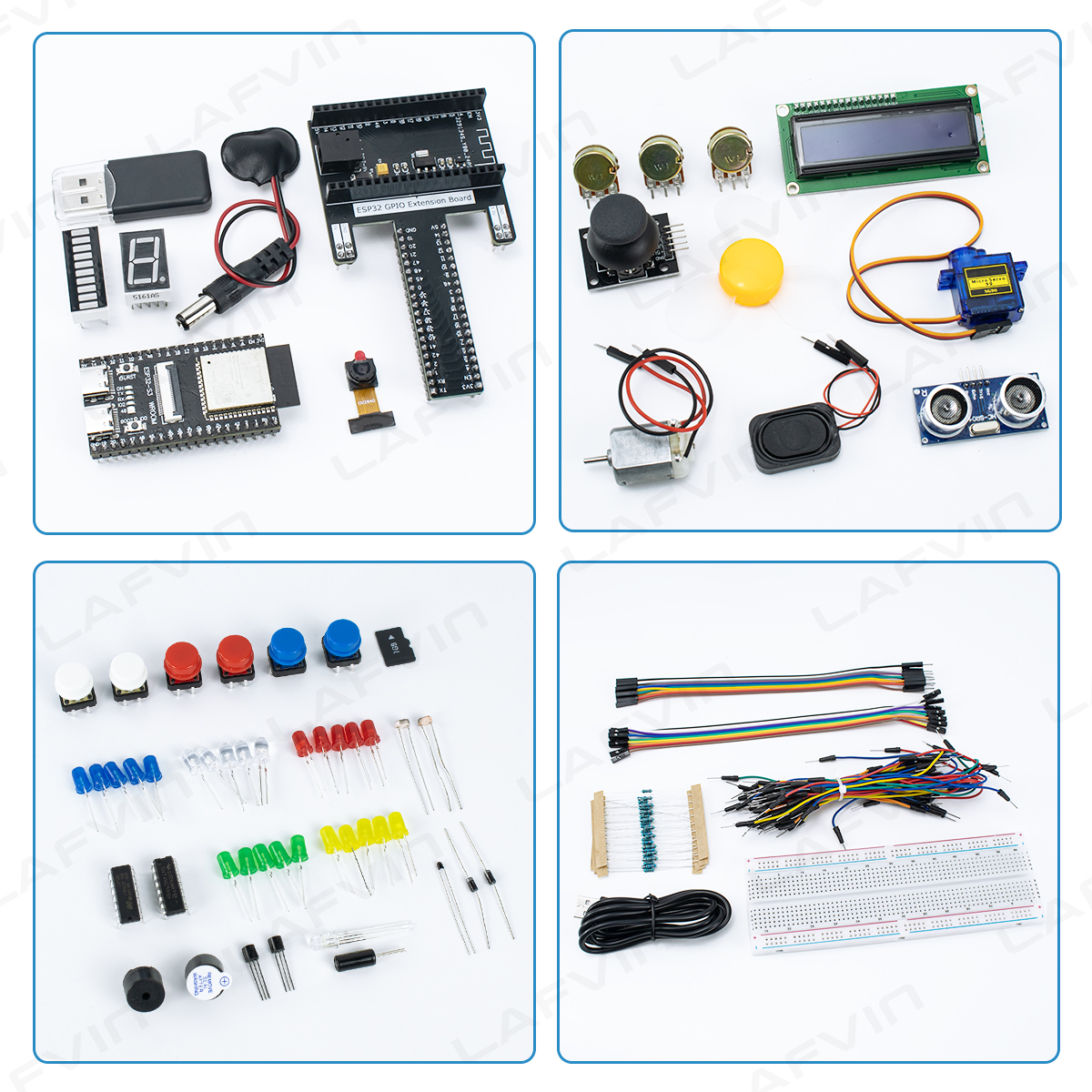 LAFVIN Basic/Ultimate Starter Kit for ESP32-S3-WROOM IOT WIFI ...