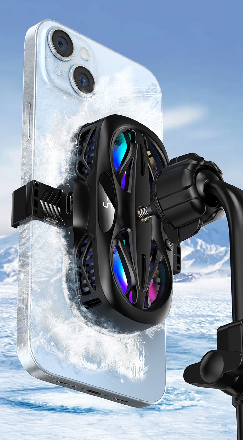 Mobile Phone Radiator Gaming Universal Phone Cooler Adjustable Portable ...