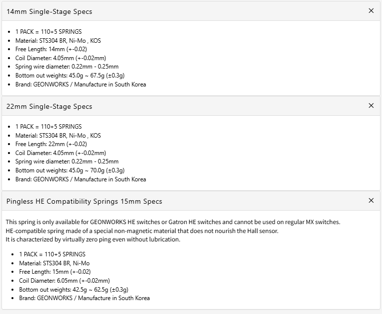 Geon Springs (switches accessories) | Shopee Philippines