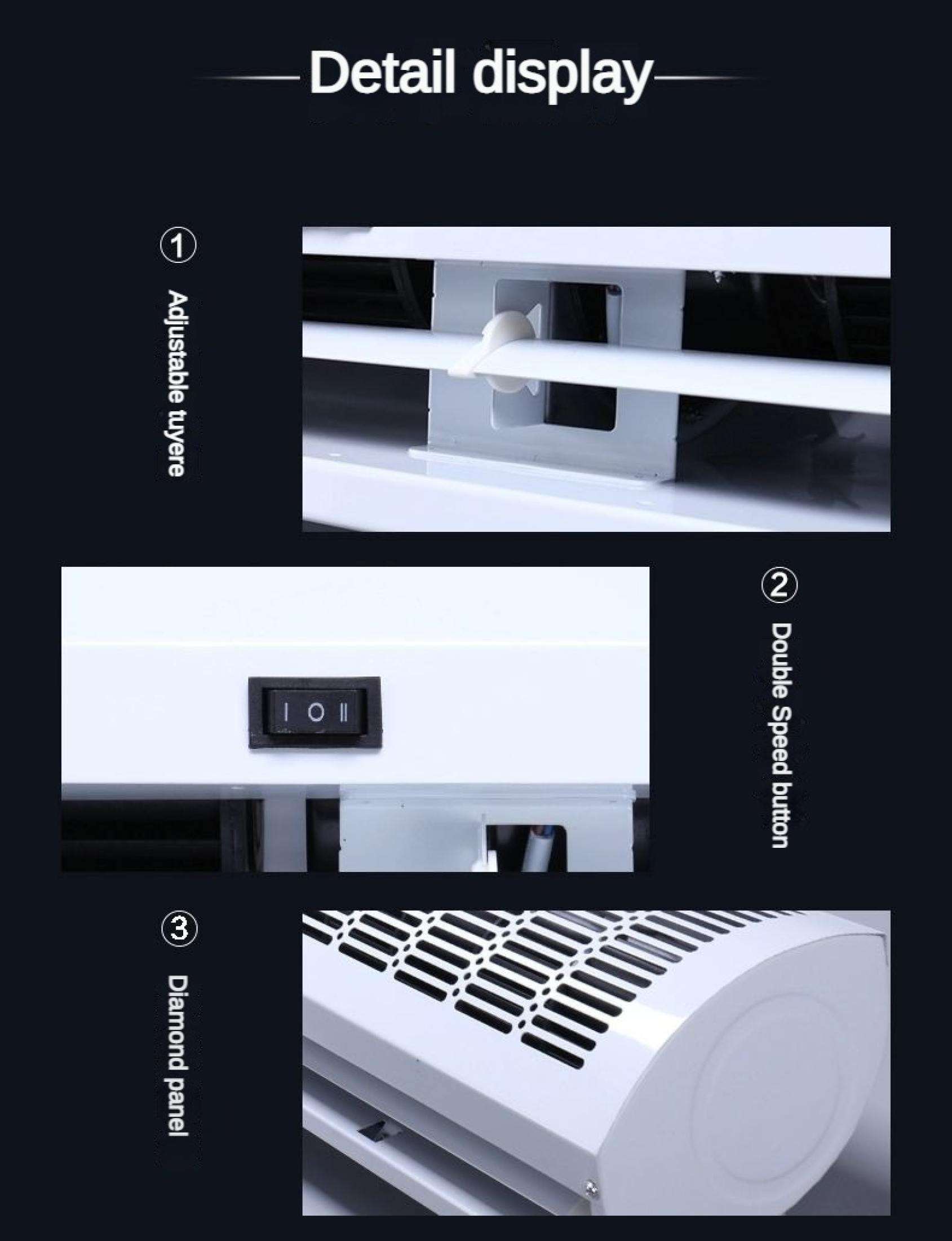 Air curtain blower commercial air curtain machine shopping malls ...