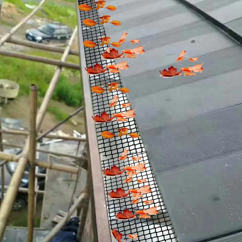 Aluminum Mesh Gutter Guards Anti-rust Gutter Protection Covers 6m/19 ...