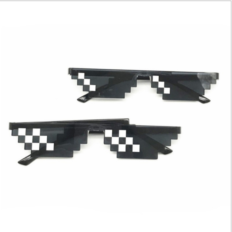Funny Sunglasses Mosaic Lens Cosplay Glasses Hip Hop Eyewear for Men ...