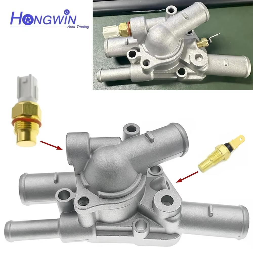 16333-11190 16333-10011 Thermostat Housing Water Outlet For Toyot ...