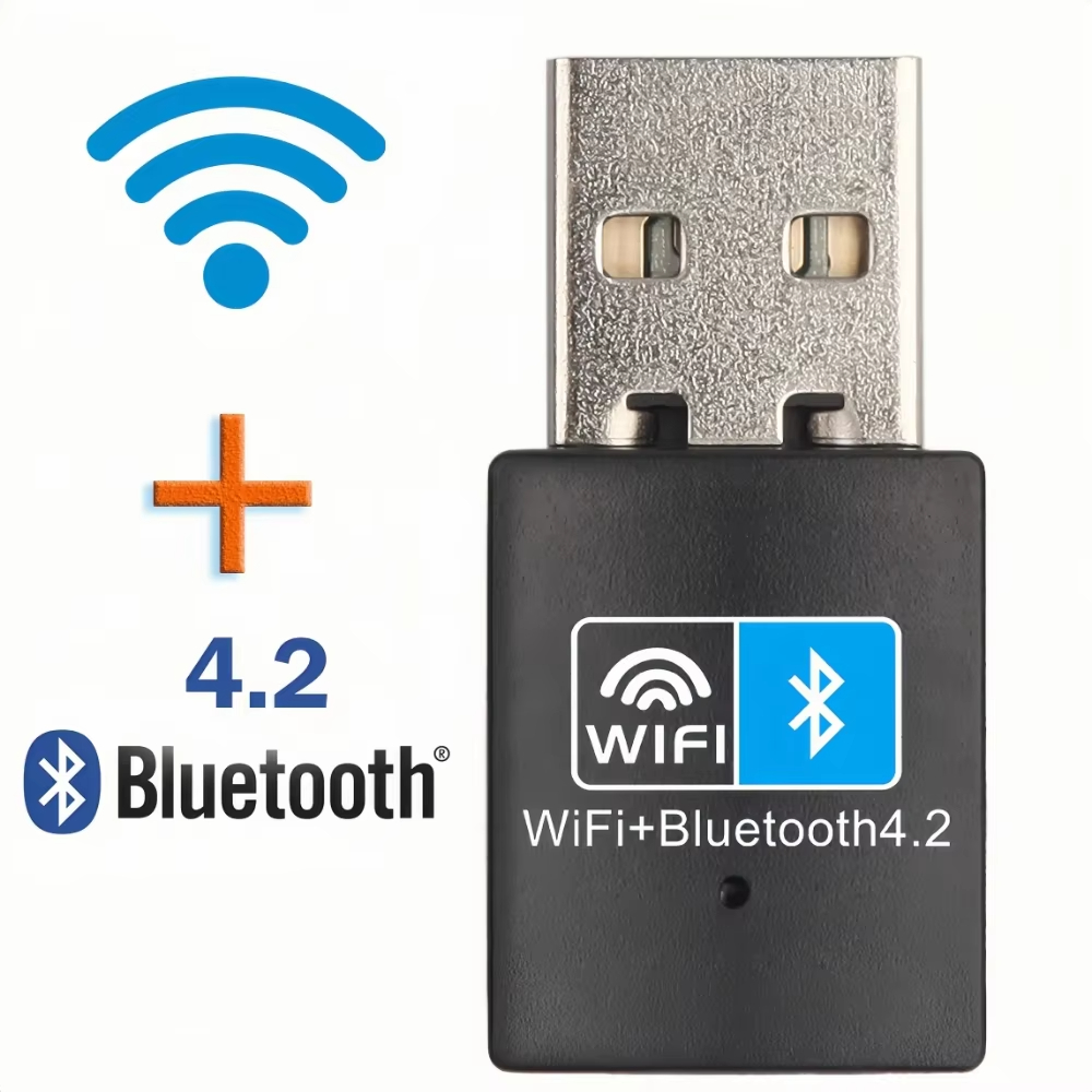 USB WiFi Bluetooth Adapter 150Mbps 2.4GHz 2 In 1 External Receiver ...