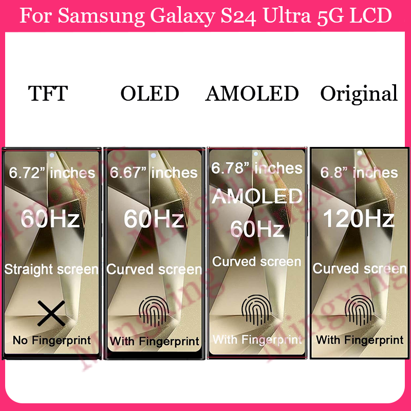 Original AMOLED OLED TFT Samsung Galaxy S24 Ultra 5G LCD Display Touch ...