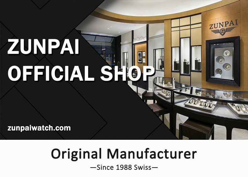 ZUNPAI Watch For Men Original Waterproof Stainless Steel Silver Analog ...