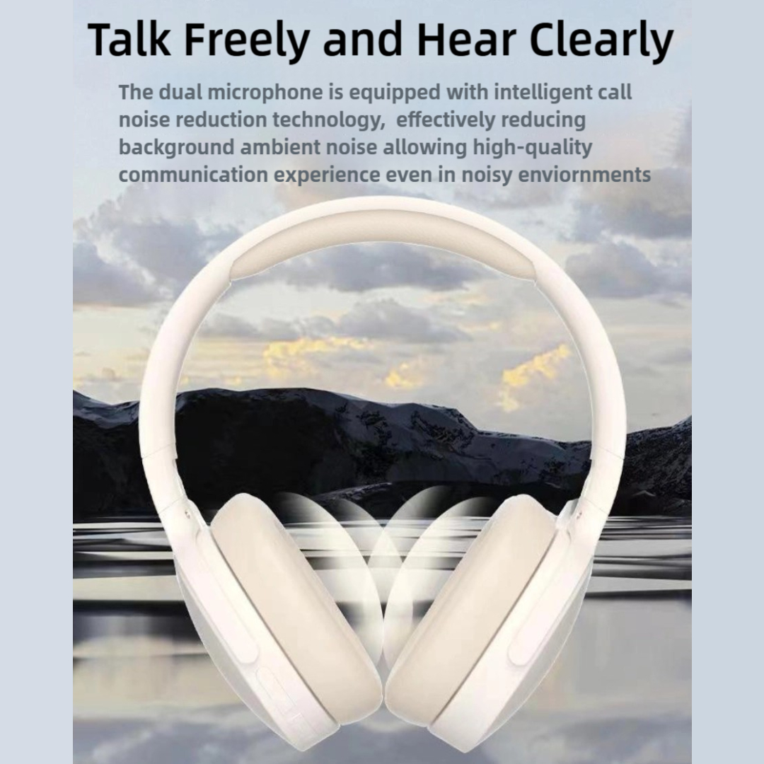 Bass Boosted Wireless Bluetooth Headphones with Mic Foldable Low ...