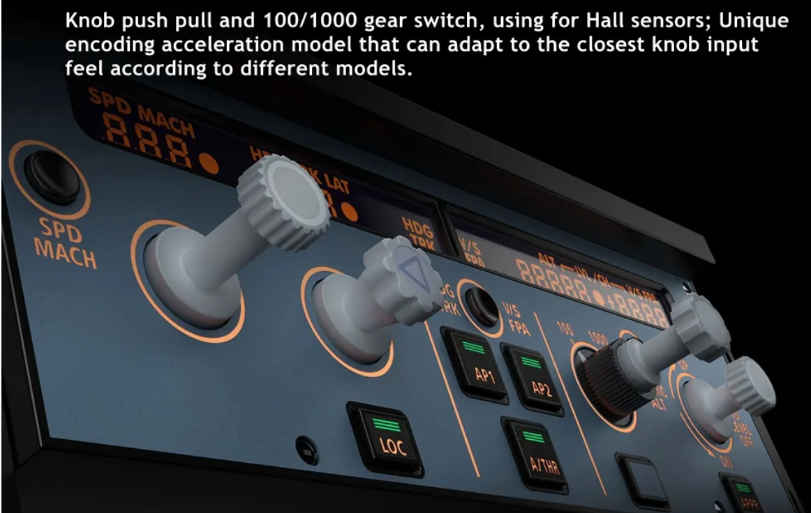WINWING A320 FCU Flight Control Unit Panel X-Plane MSFS2020 Game ...