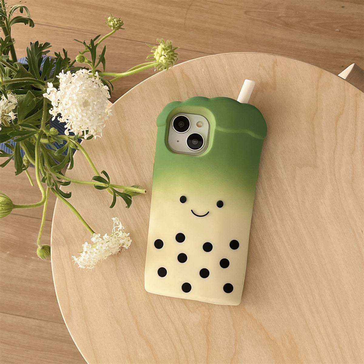 Silicone anti-drop soft shell Three-dimensional bubble tea Iphone Case ...