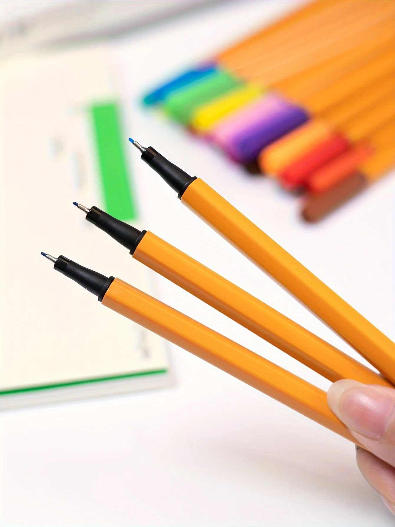 6/12pcs Thin Line Colored Pen Set, 0.4mm Fine Tip, Smooth Writing for ...