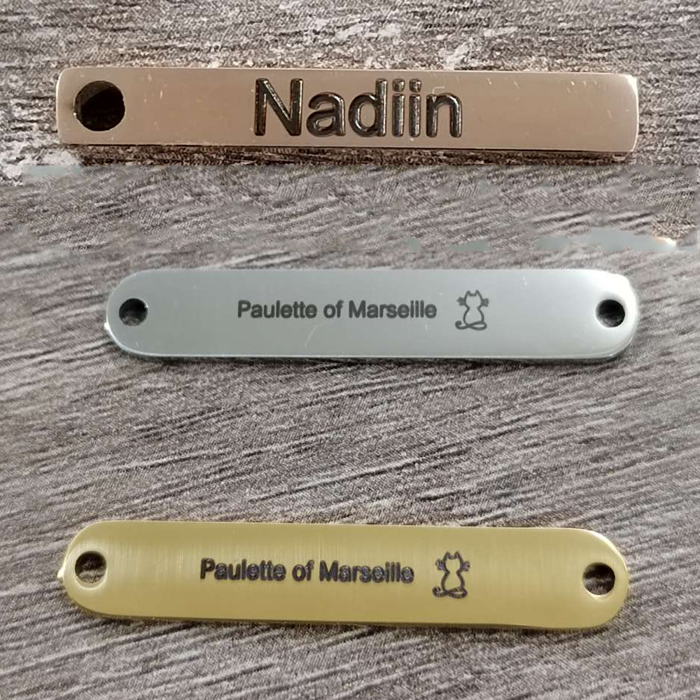 wholesale Customized Laser Engraving Name LOGO Stainless Steel ...