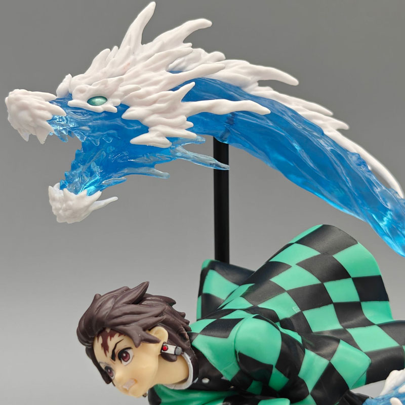 18cm Demon Slayer: Kimetsu No Yaiba Figure Tanjiro Fights Zenitsu Flame ...