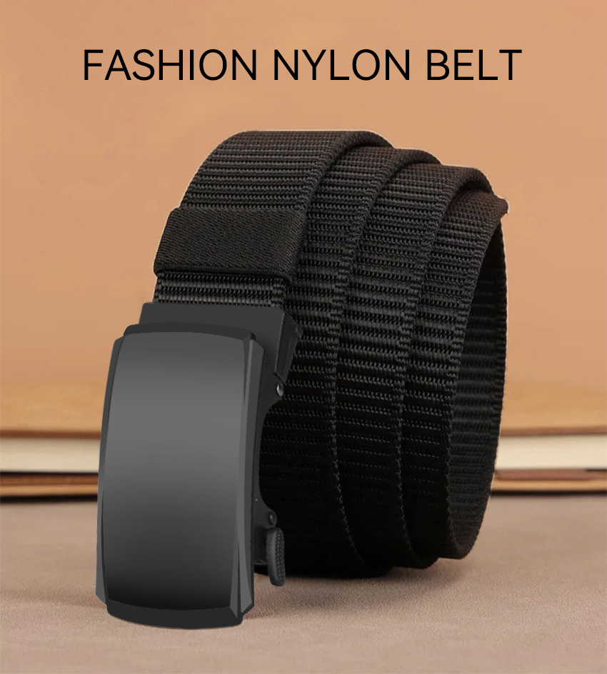 MENSPE Men Outdoor Free Adjustable Nylon Belt Nylon High Strength ...