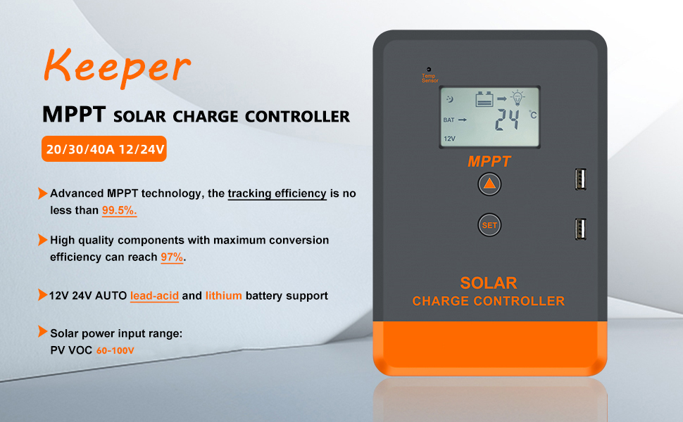 【Official Store】PowMr MPPT 20A Solar Charger Controller 12V/24V Auto ...