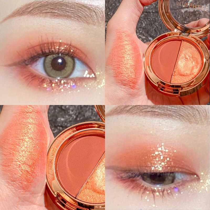 ‌Dual Color Eyeshadow - Blendable, Highly Pigmented, Matte & Shimmer ...