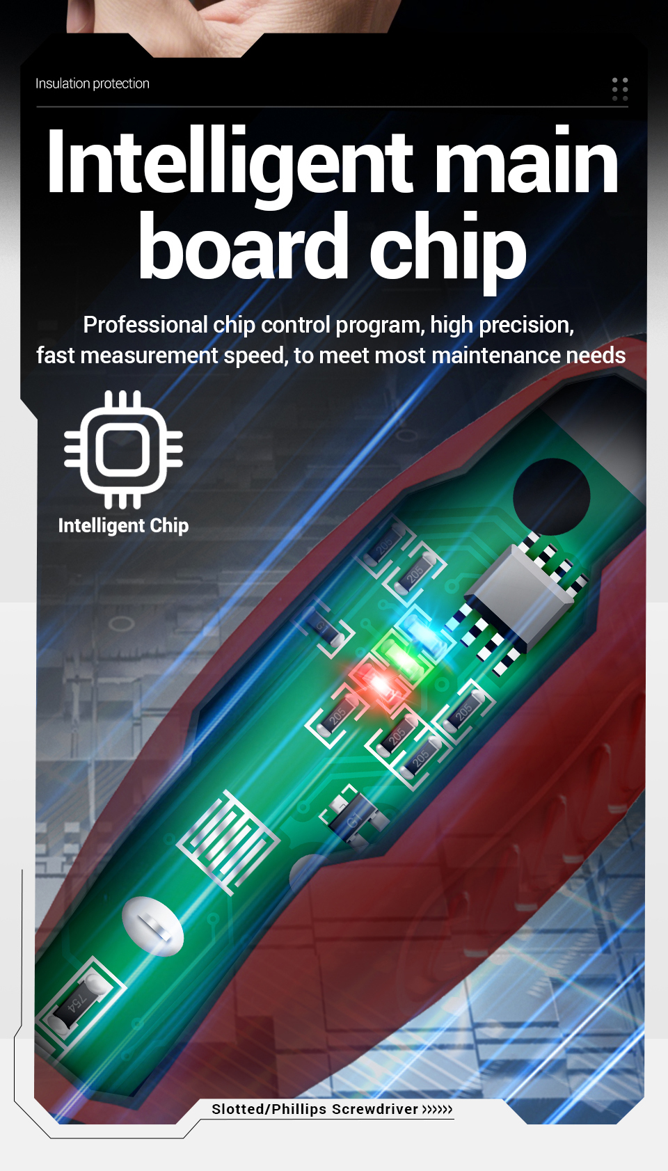 ANENG B18 Voltage Tester Pen and Screwdriver - NCV AC 450V Meter with ...