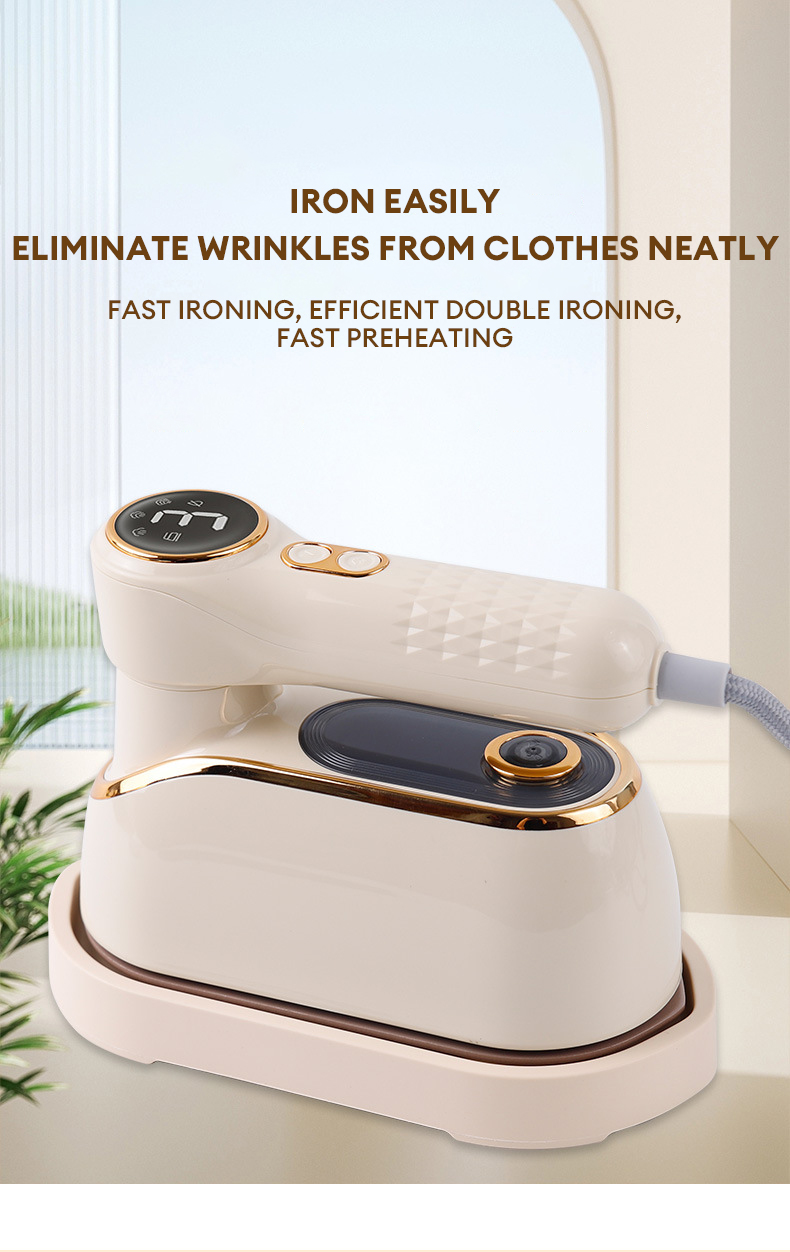 AUMU Portable Steam Iron for Clothes Handheld Foldable Steam Iron Wet ...