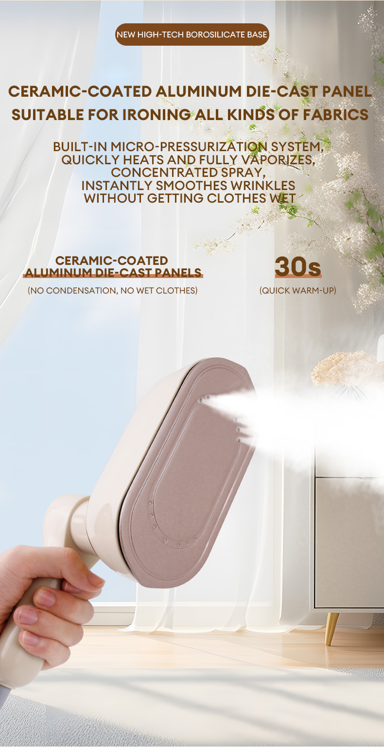 AUMU Portable Steam Iron for Clothes Handheld Foldable Steam Iron Wet ...