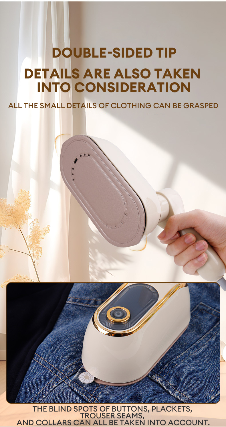 AUMU Portable Steam Iron for Clothes Handheld Foldable Steam Iron Wet ...