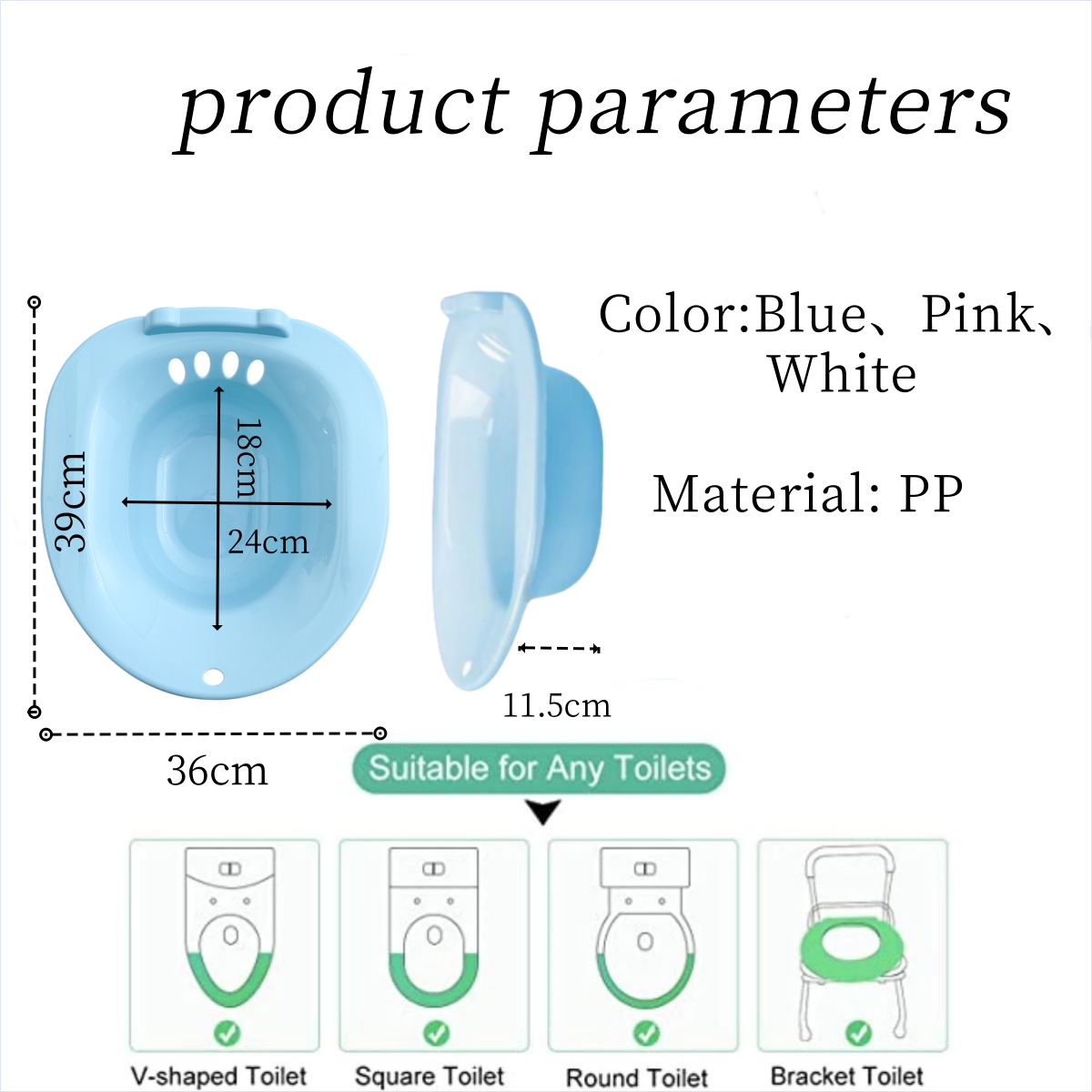 Sitz Bath for Toilet Seat Sitz Bath for Hemorrhoids,Postpartum Care ...
