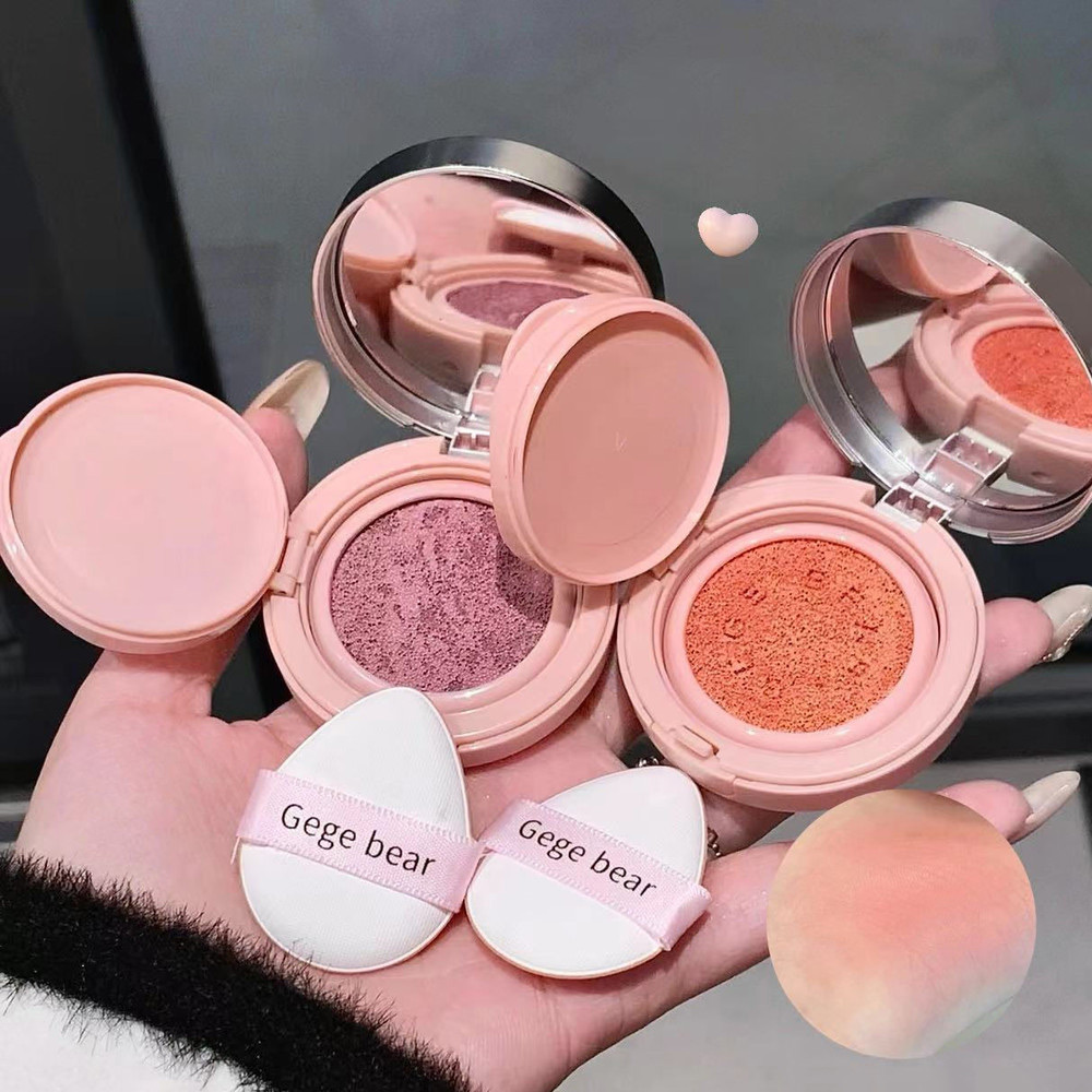 Gege Bear Cushion Blush Moisturizing Makeup with Mini Puff Blush ...