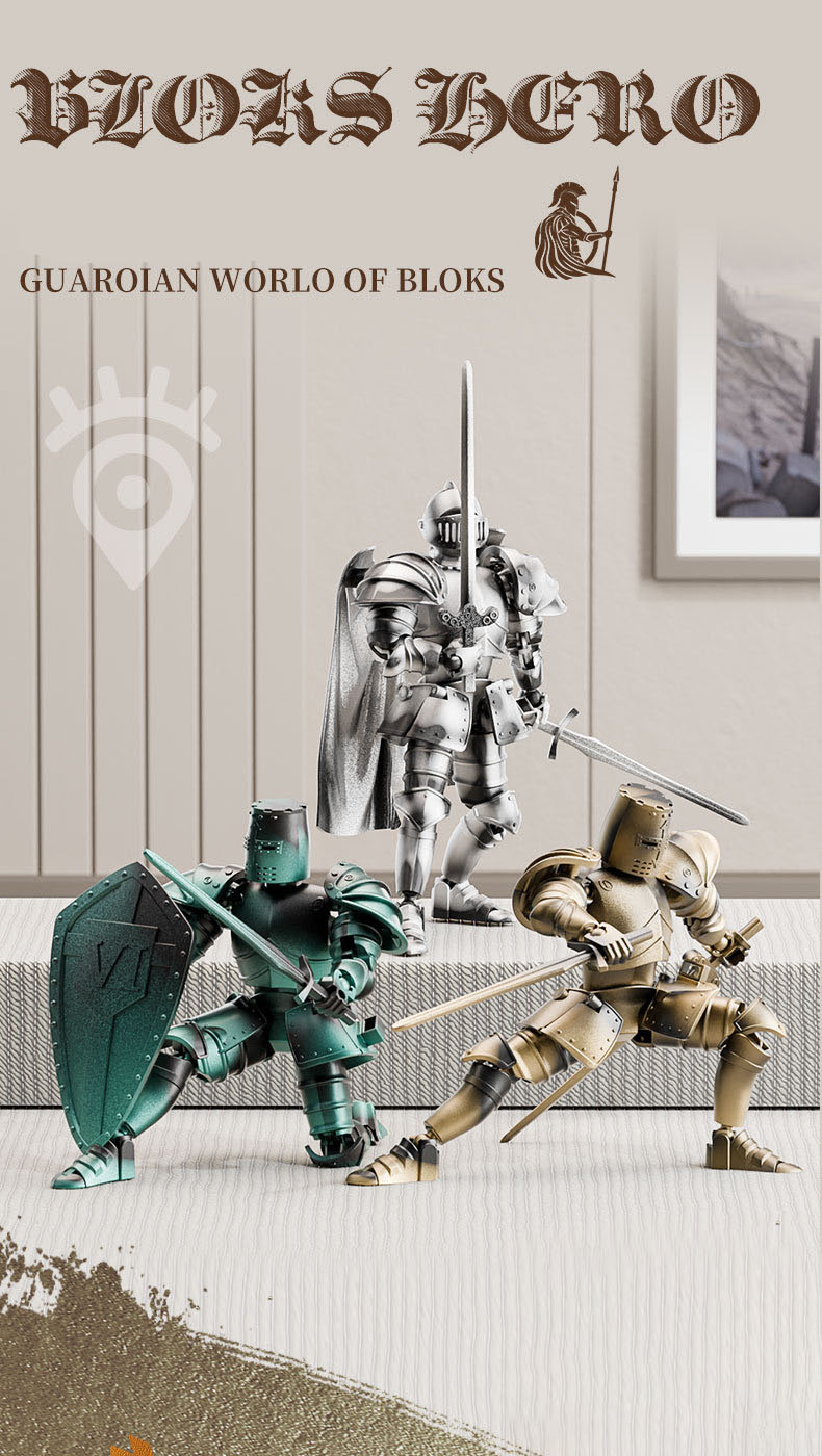 Medieval Roman Knight Action Figure - Poseable Joints DIY Assembly ...