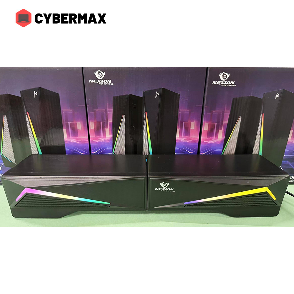 Nexion RGB Computer Speaker Wired 2 in 1 Sound Bar USB Gaming Speaker ...