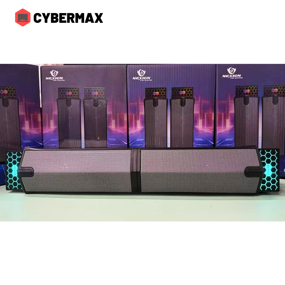 Nexion RGB Computer Speaker Wired 2 in 1 Sound Bar USB Gaming Speaker ...