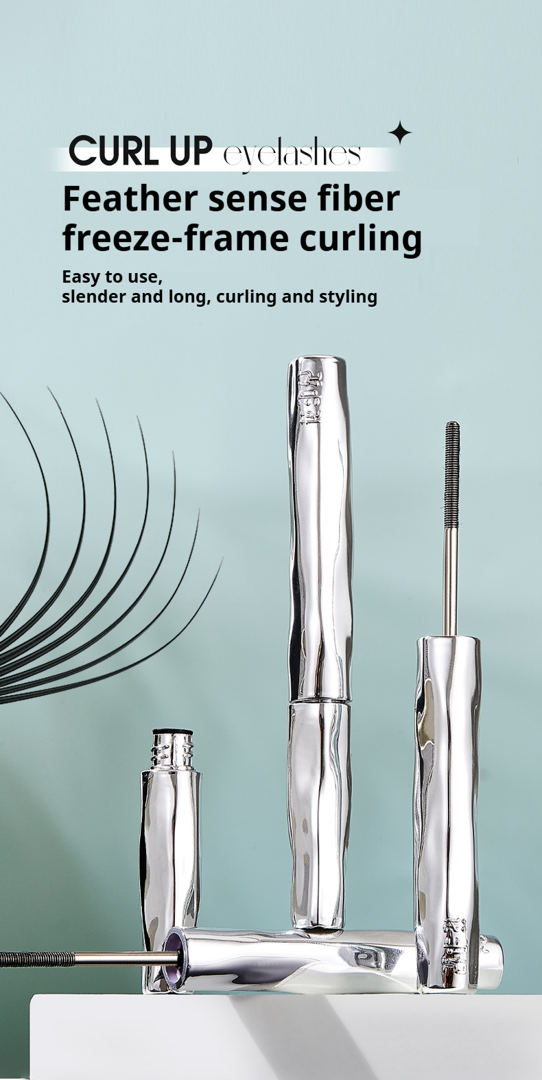 Tube Mascara Steel Pipe Eyelash Primer Waterproof Eyelash Lengthening ...