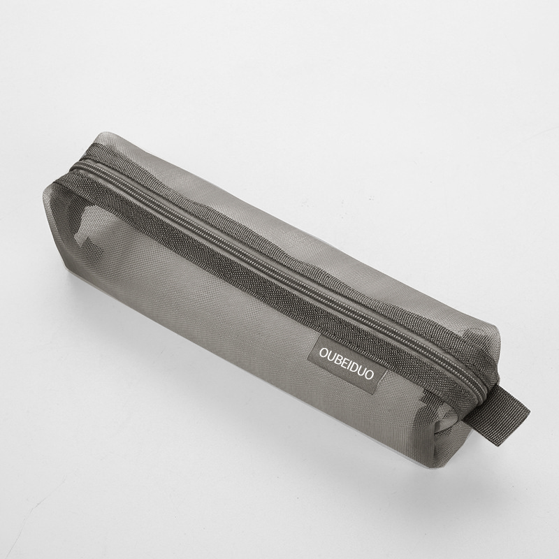 Mesh Pen Bag Organizer - Clear Zipper Pouch for Stationery, Makeup ...