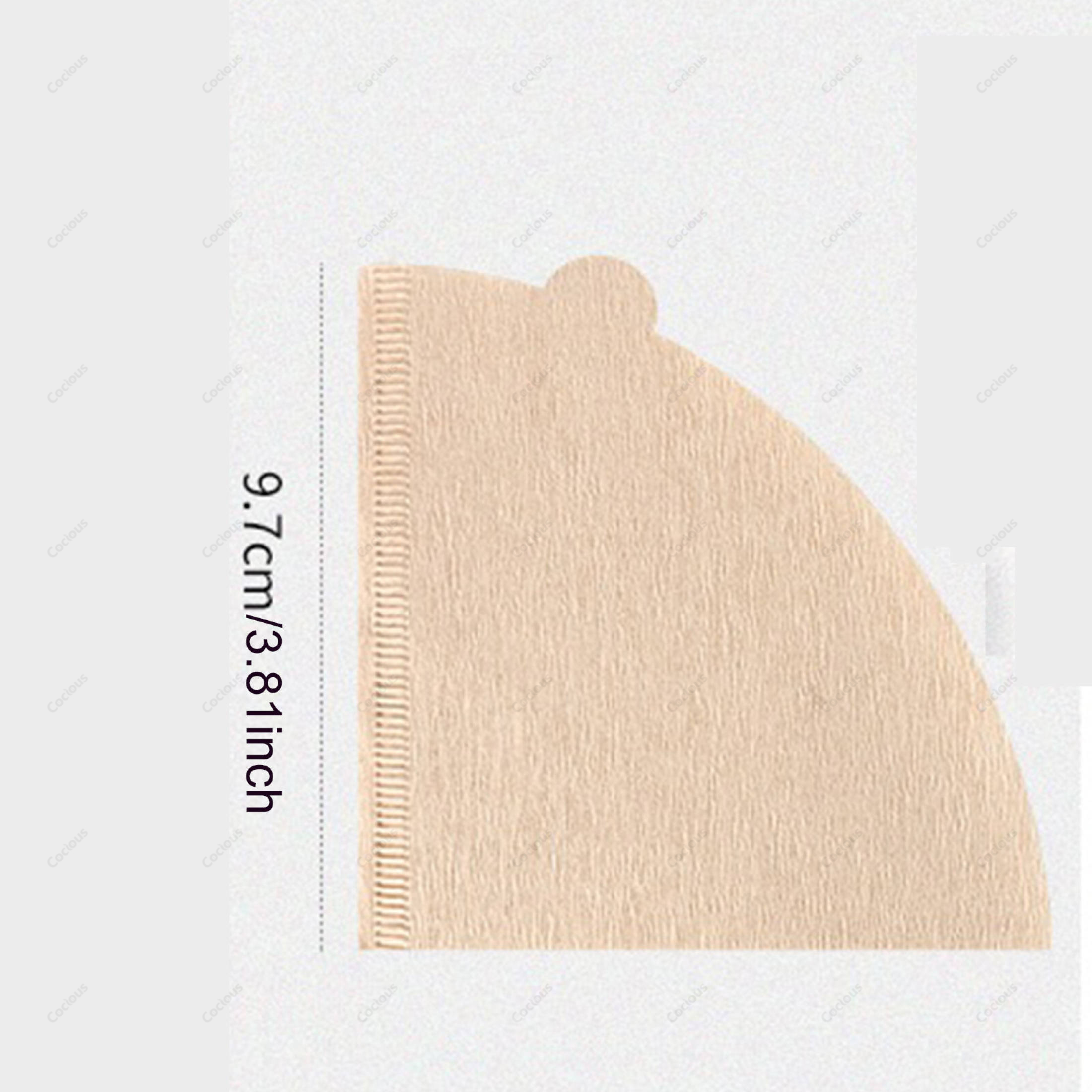 COCIOUS Coffee Filter Paper Wood Pulp Moka Pot Strainer Sheet Handmade ...