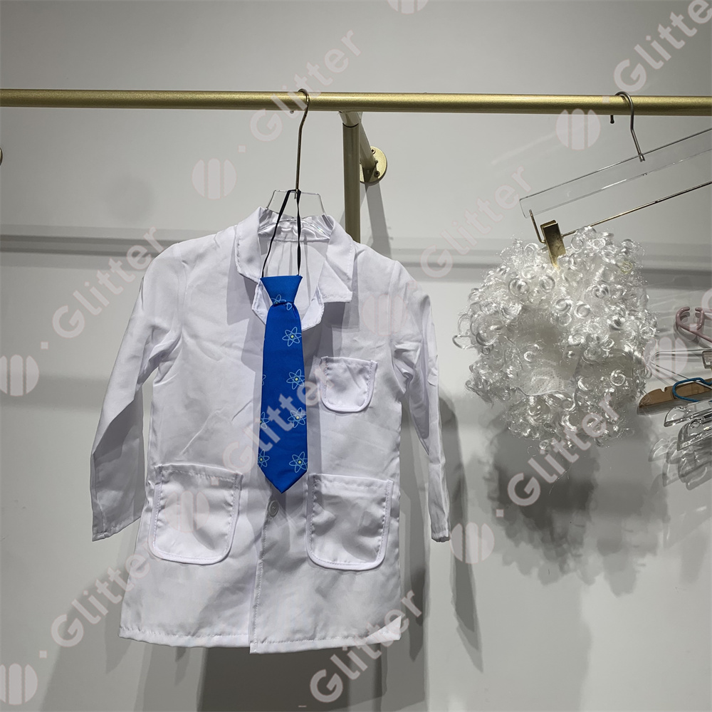 Great Physicist Einstein Costume For Kids Boy Mad Scientist Lab White ...