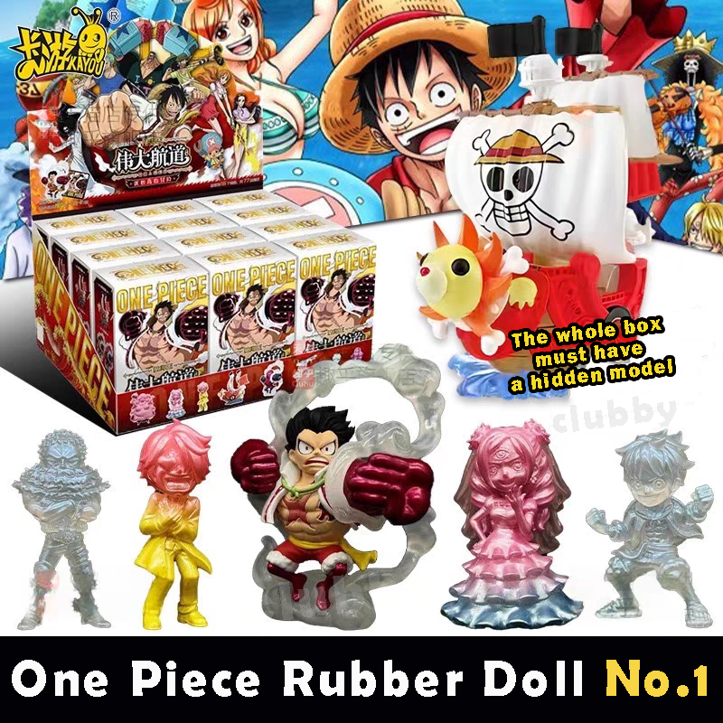 12PCS One Piece Doll Blind Box KAYOU Luffy Sanji Desktop Ornaments ...