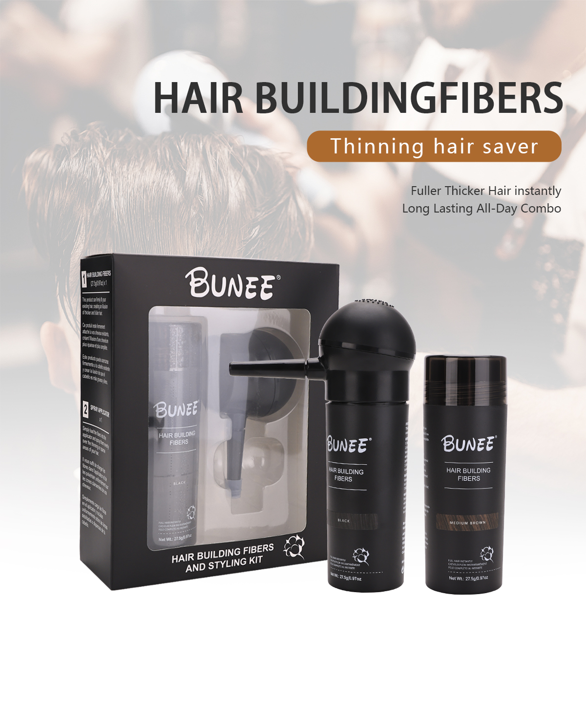Hair Fiber Powder Hair Supplement For Men And Women Hair Suture Hair ...