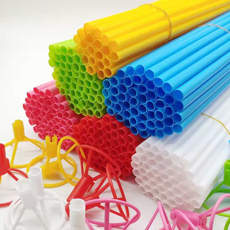 NEW style Thickened large cap 10 set 40cm colorful balloon stick & cups ...
