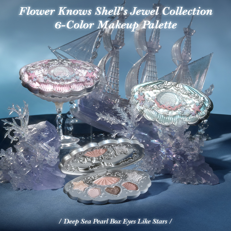 Flower Knows Shell's Jewel Collection 6-Color Makeup Eyeshadow Palette ...