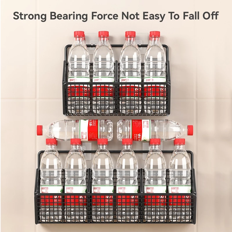 TIDY Kitchen Organizer Rack Wall Mounted Spice Storage Holder Fruit ...