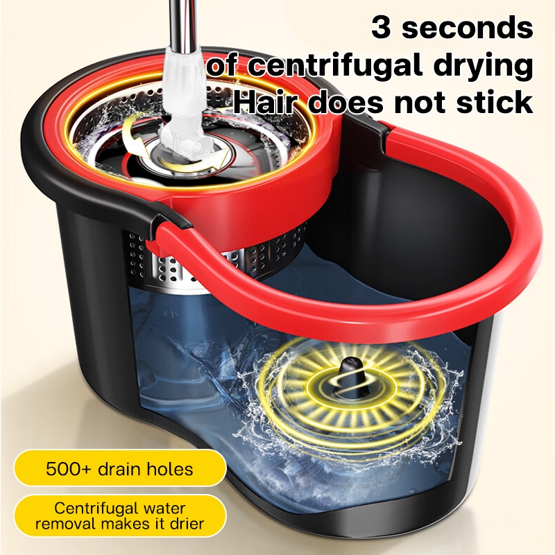 Spin Mop With Spinner and Bucket Magic Mop 360 Easy Rotating Mop ...