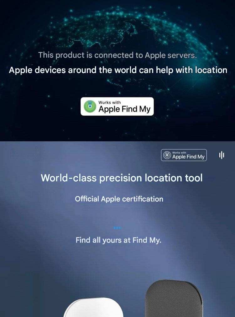 Sorf Smart GPS Tracker Mini Tag for IOS Find My APP ITag Anti Lost ...