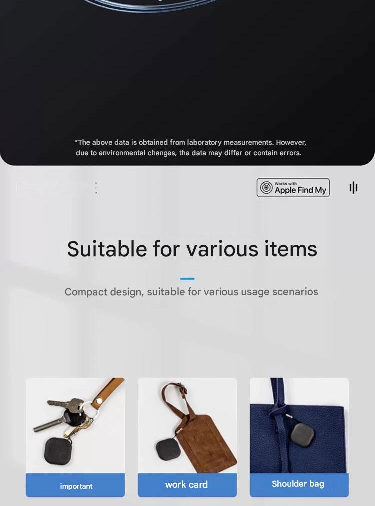 Sorf Smart GPS Tracker Mini Tag for IOS Find My APP ITag Anti Lost ...