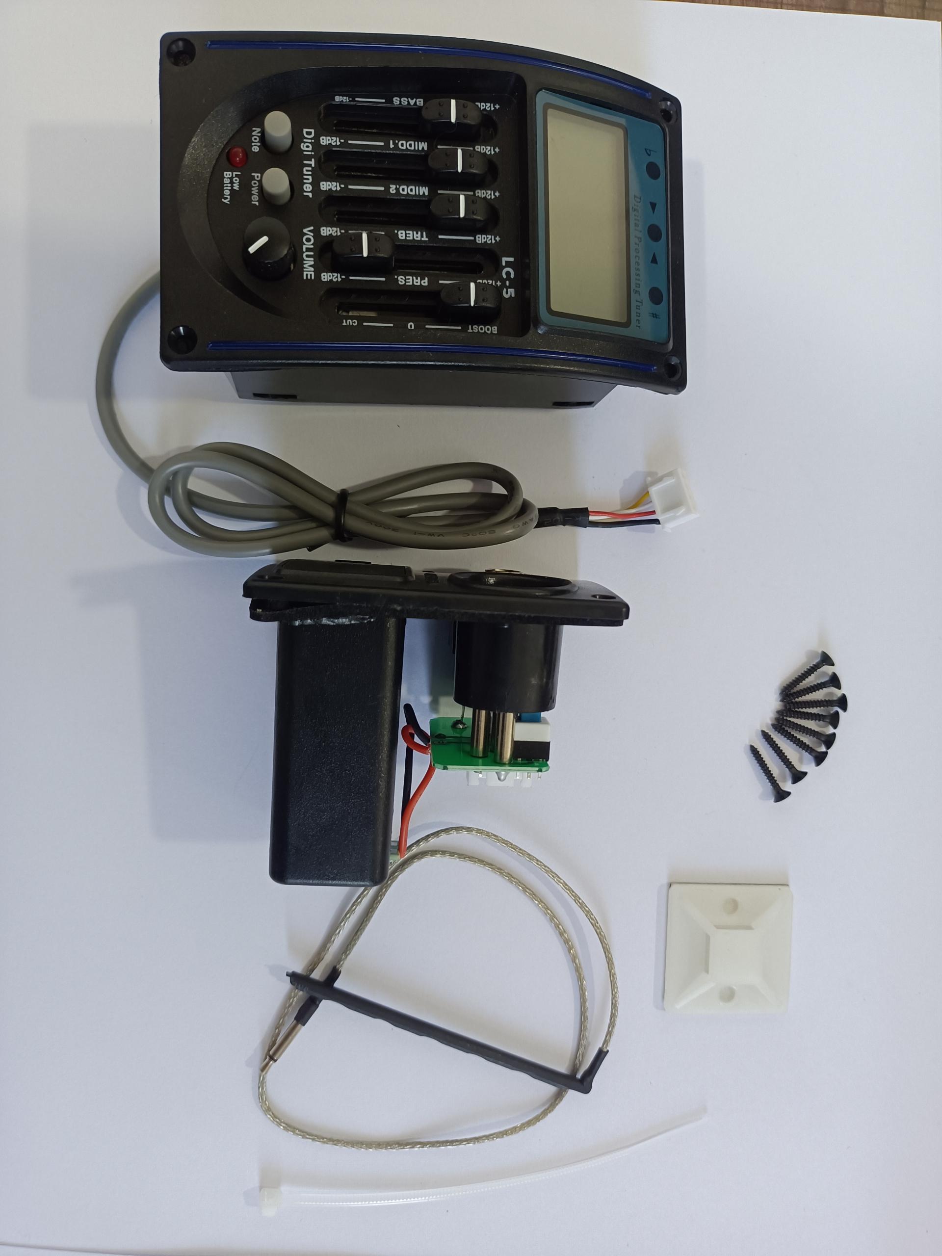 5-Band EQ Equalizer Preamp for Classical Acoustic Guitar with Volume ...