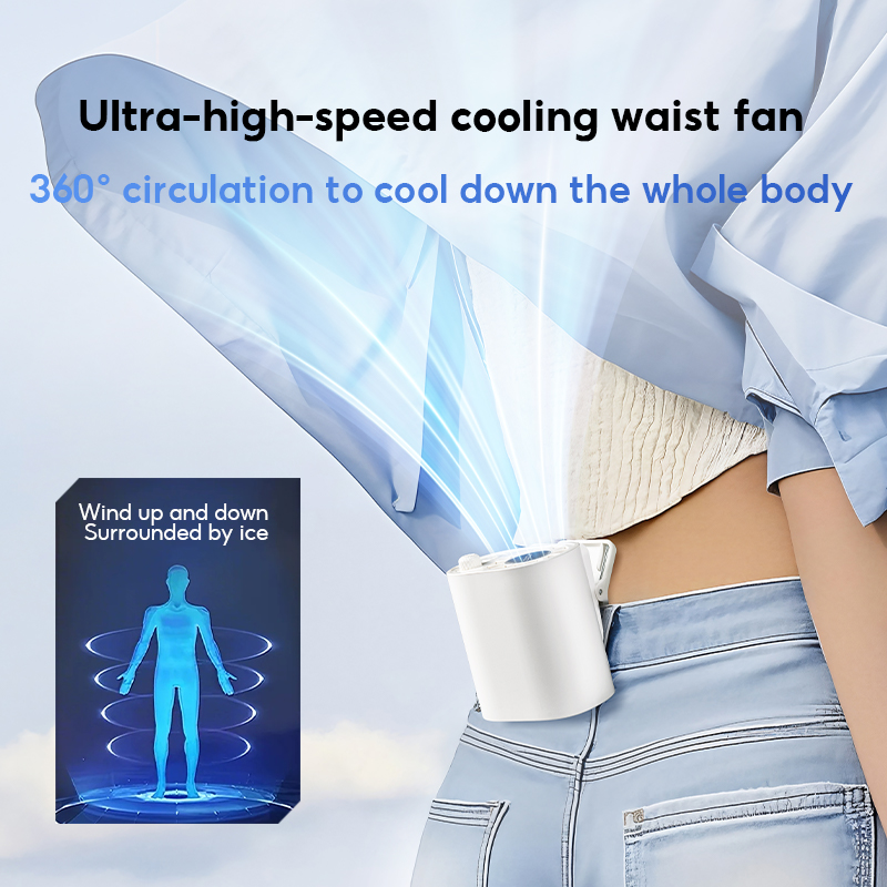 OATSBASF Rechargeable Car Sun Visor Clip-on Fan Car Handlebar Fan Co ...