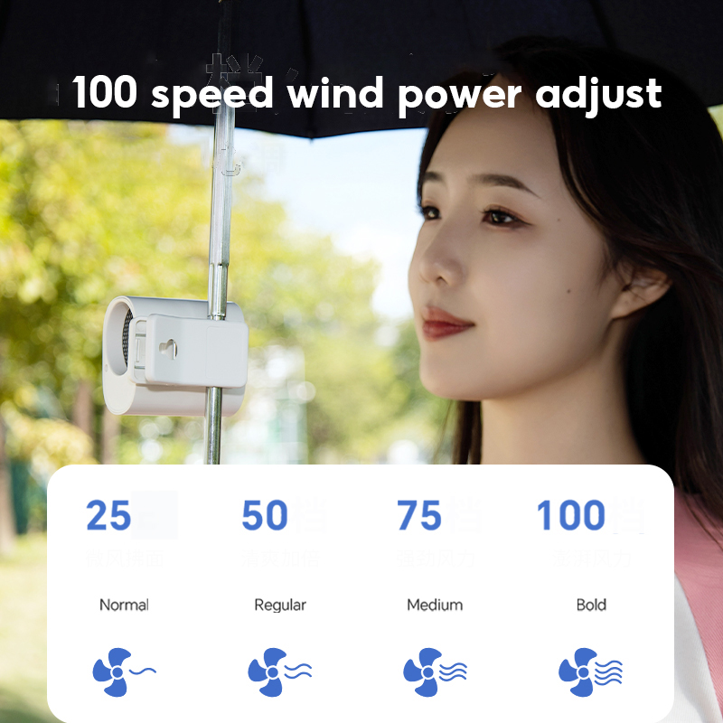 OATSBASF Rechargeable Car Sun Visor Clip-on Fan Car Handlebar Fan Co ...