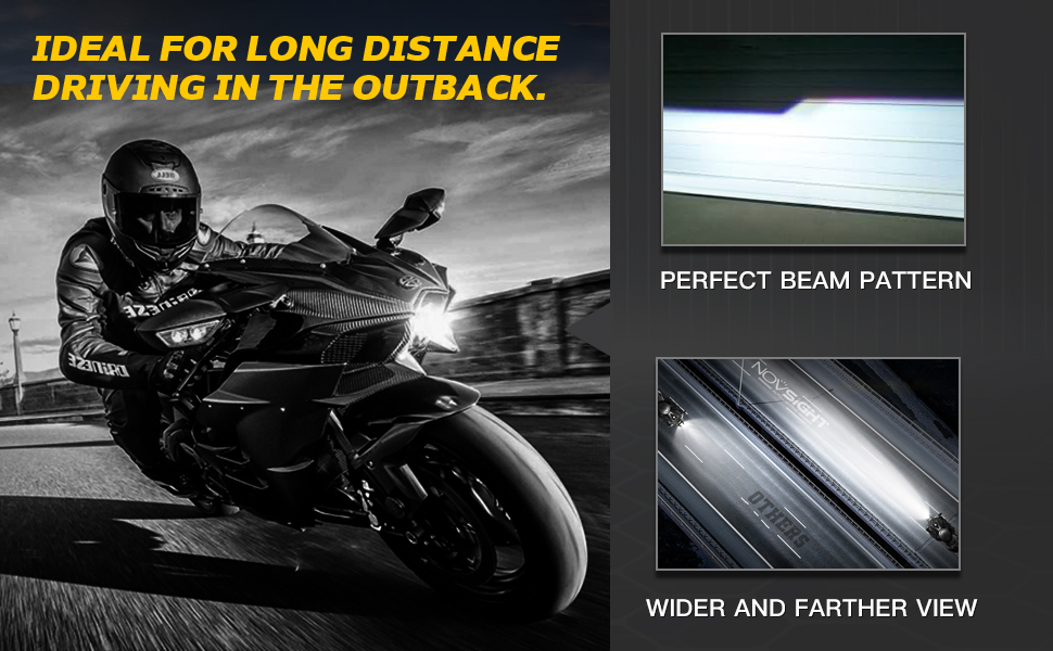 Novsight N39 H4 LED Headlight 36W 5000LM 6500K Hi/Lo Beam Car lights ...