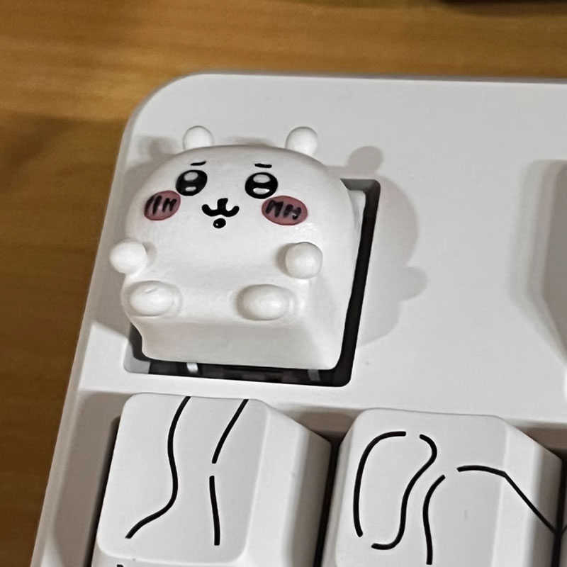 Chiikawa Hachiware Usagi Keycap Cherry R4 Profile PBT Five-side Dye ...