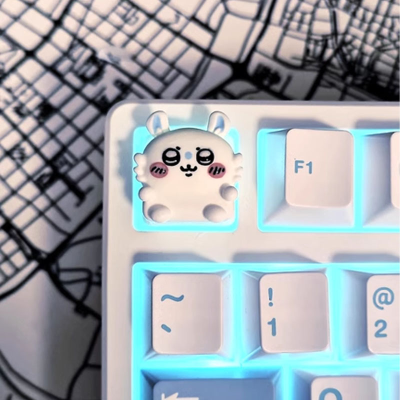 Usagi Hachiware Chiikawa Keycap Cherry R4 PBT Five-side Dye Sublimation ...