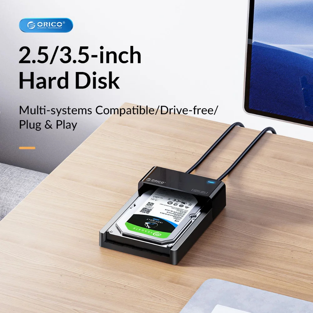 ORICO HDD Docking Station SATA 2.5/3.5inch HDD Support 8TB HDD (6518 ...