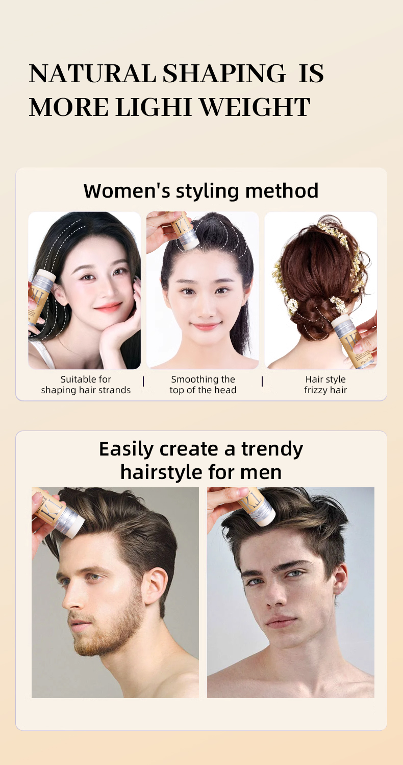 All-Texture Hair Styling Paste Women Hair Wax StickNon-greasy | Shopee ...