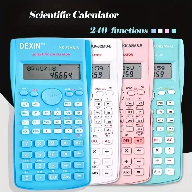 KK-82 MS-B Multifunctional Scientific Calculator 240 Functions Big ...